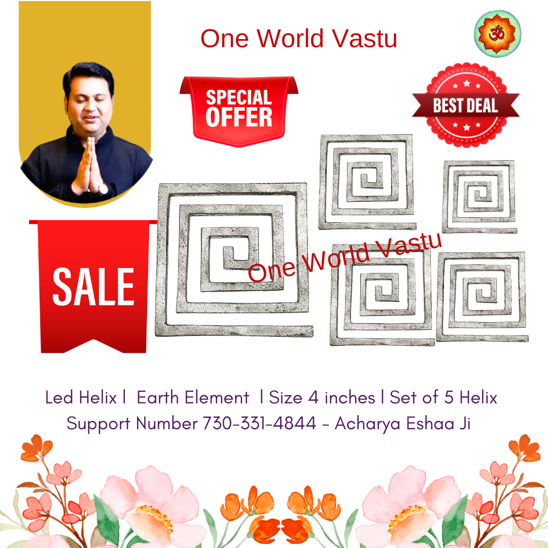 Led Helix l 4 inches l Pack of 5 l Earth Element Helix l Size 4 inches ...